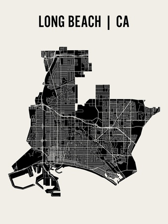 Long Beach Art Print at AllPosters.com | City prints, Long beach ...